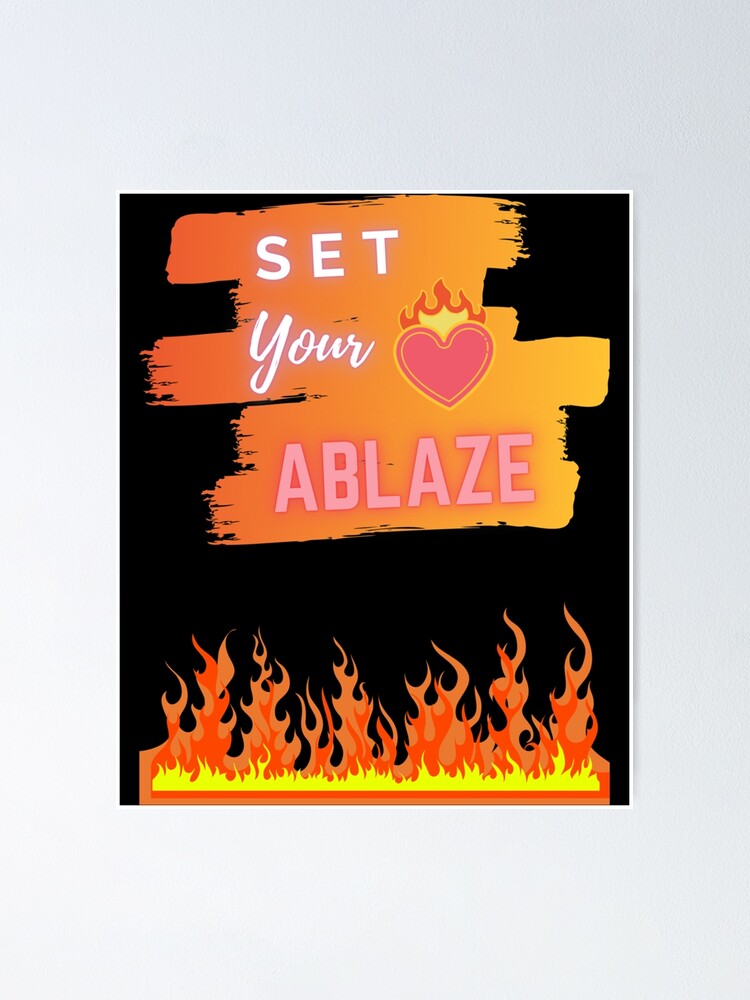 "Set Your Heart Ablaze Kyojuro Rengoku Active " Poster by SoooCofj ...