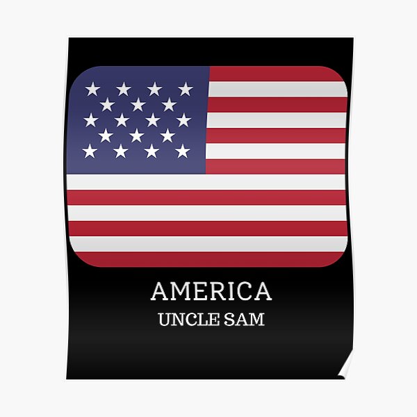 "AMERICA UNCLE SAM" Poster for Sale by Freihalt | Redbubble