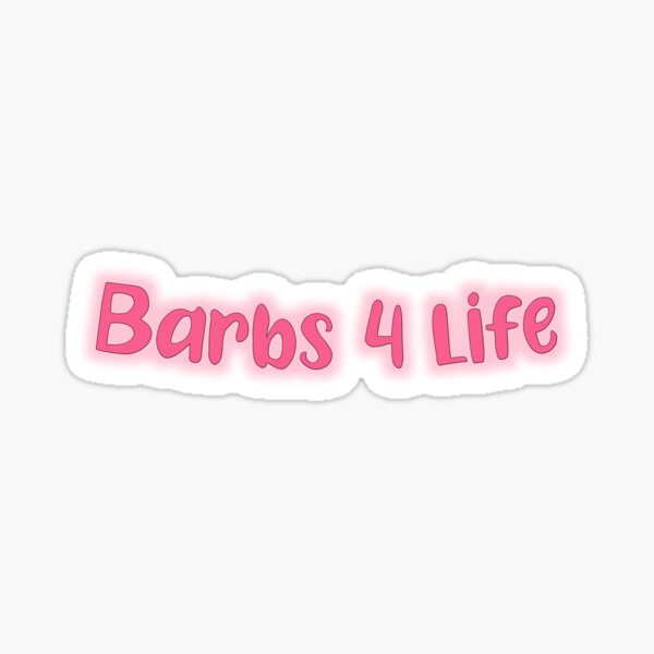 "Barbs 4 life" Sticker by Jennyaesthetic | Redbubble