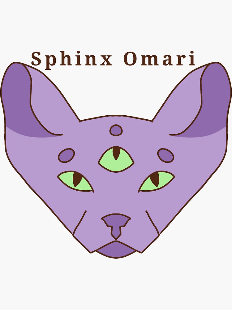"Sphinx Omari Logo " Sticker by moth-man-69 | Redbubble