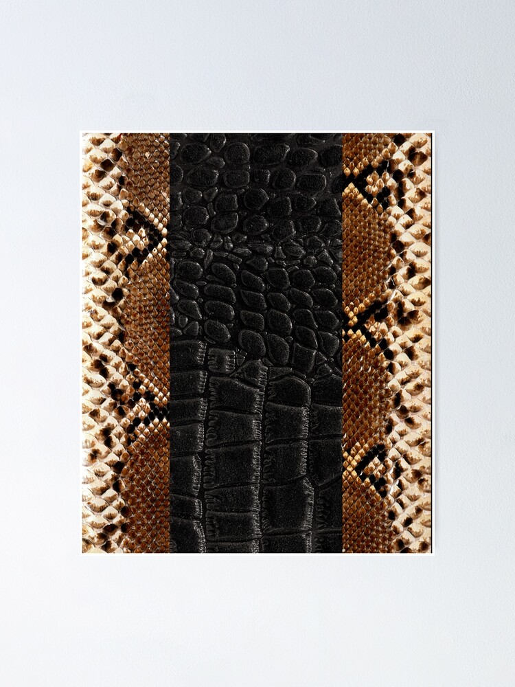 Póster «Diseño de textura de moda de foto de pieles de serpiente ...