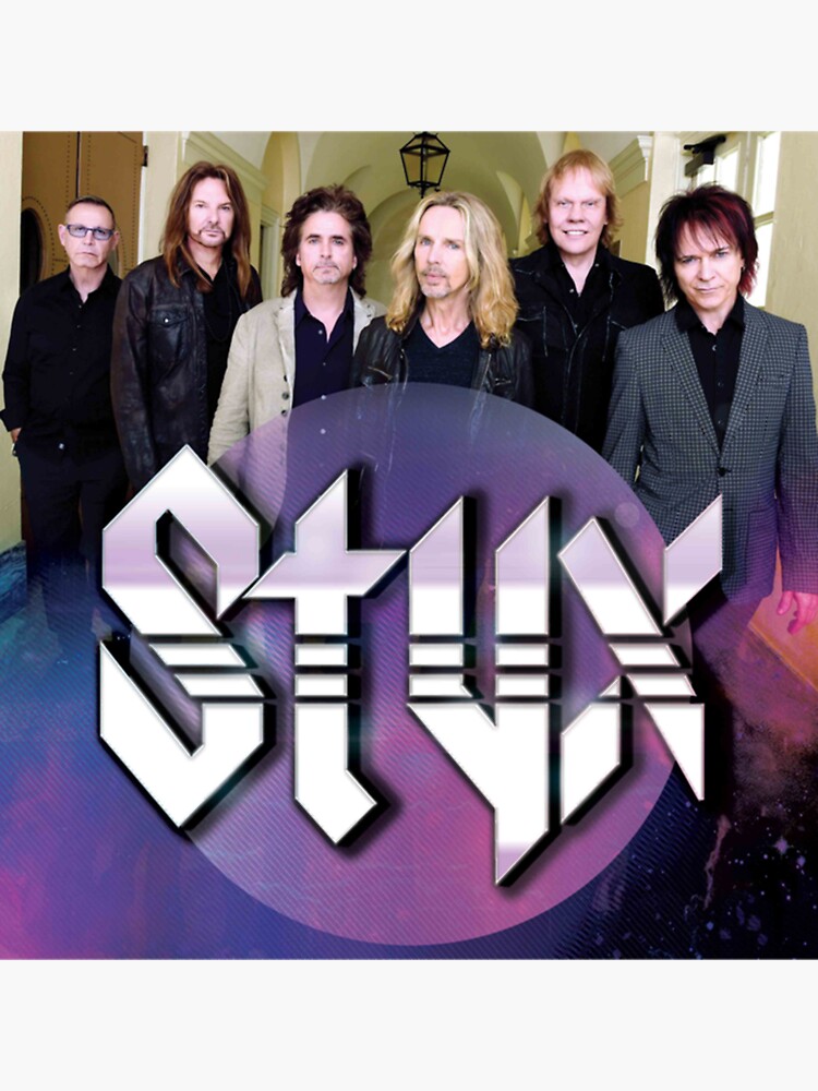 "Styx Band Logos Favorite Sticker" Sticker by ZackaAaro88 | Redbubble