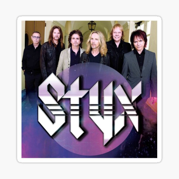"Styx Band Logos Favorite Sticker" Sticker by ZackaAaro88 | Redbubble