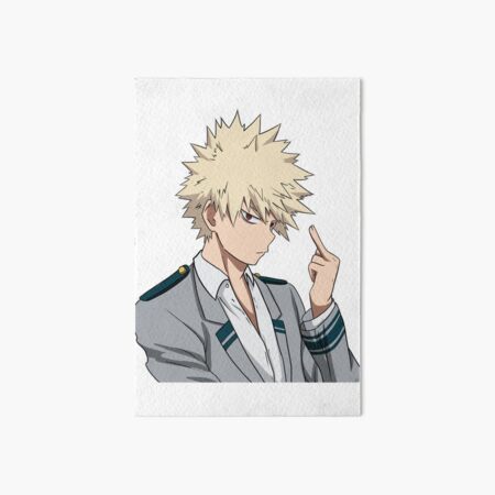 "Bakugou giving the Middle Finger MHA" Art Board Print by Angelithia ...