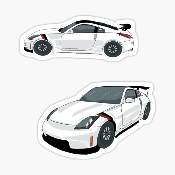 "nissan 350z" Sticker by dsetiel | Redbubble