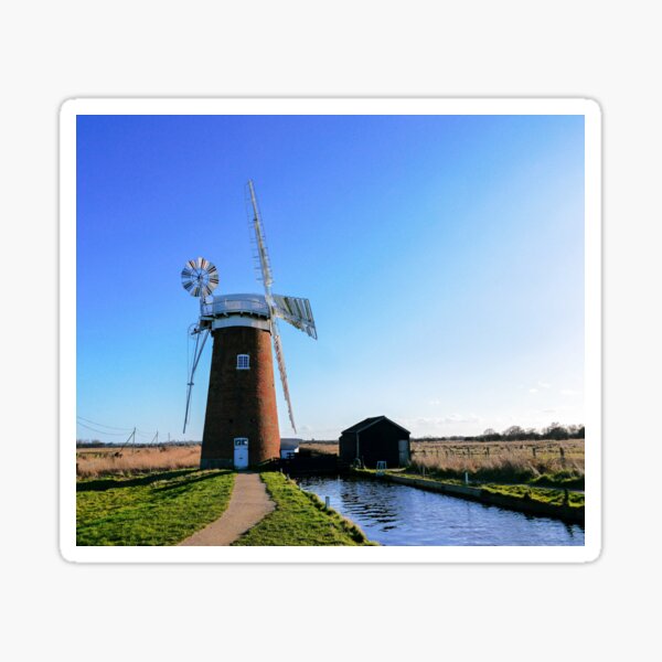 "Norfolk Windmill" Sticker by ScenicViewPics | Redbubble