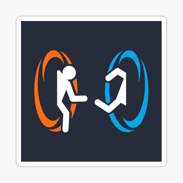"Portal 2 Logo " Sticker for Sale by Alfi-Red | Redbubble