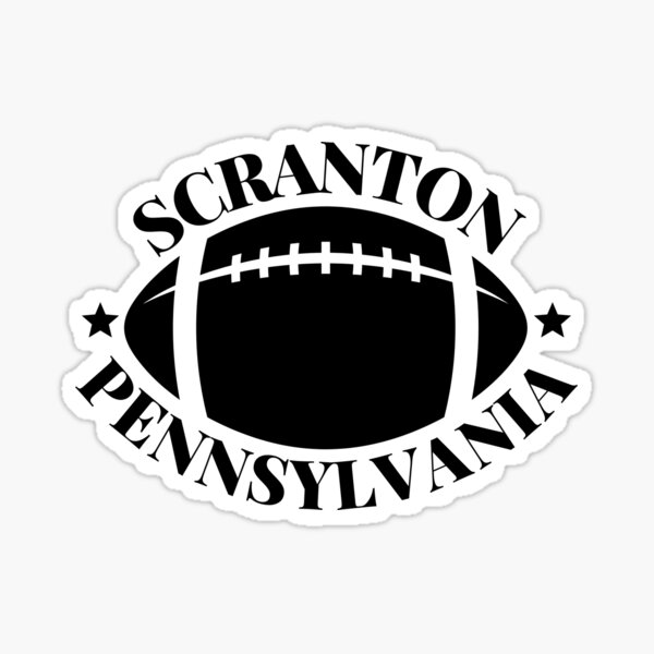 "scranton pennsylvania football" Sticker by salahnewdesign | Redbubble