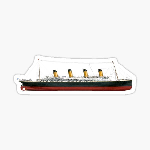 "RMS Titanic - White Star Line - RMS Olympic" Sticker by EnA-Rock ...