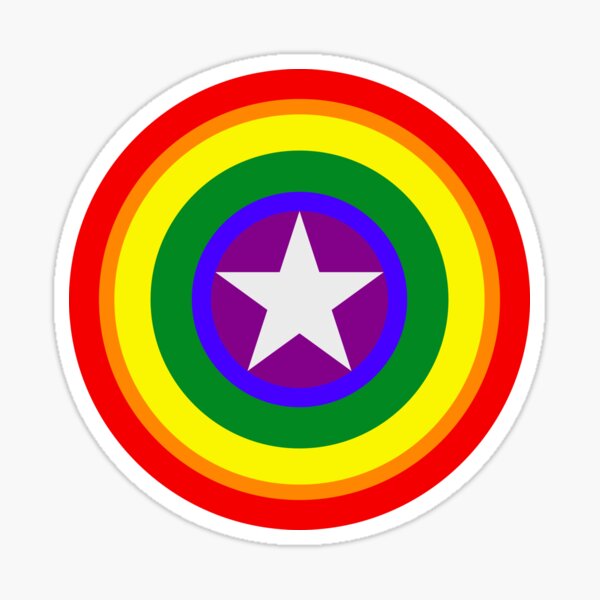 "LGBT Shield" Sticker for Sale by otterfamilias | Redbubble