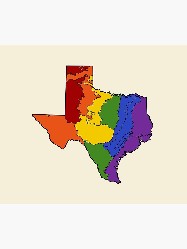 "Texas Ecoregions Rainbow" Poster by taylorrowan | Redbubble