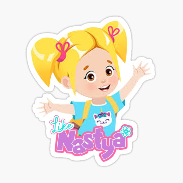 "Cute Like Nastya Unicorn" Sticker for Sale by nokenoma | Redbubble
