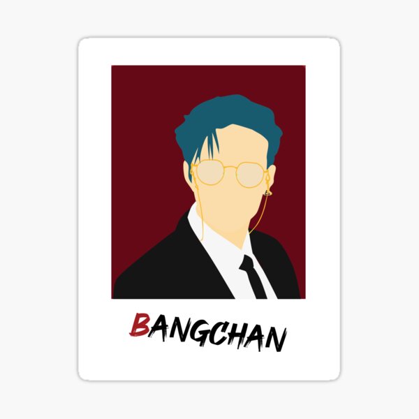 "Bangchan illustration." Sticker by Miriou | Redbubble