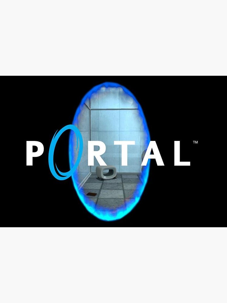 "Portal 2 Blue Portal " Sticker by Alfi-Red | Redbubble