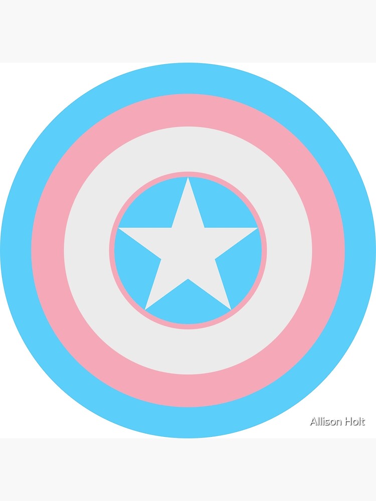 "Trans* Shield" Poster for Sale by otterfamilias | Redbubble
