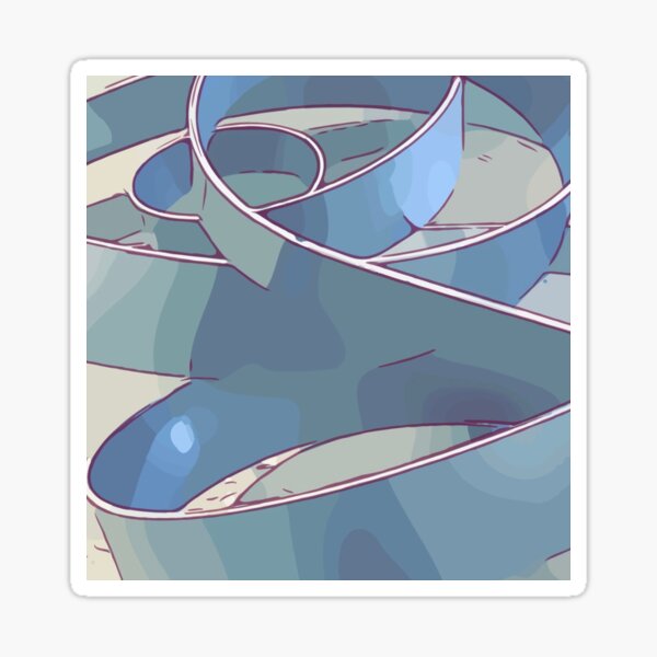 "Curves and Curves" Sticker by Sorgetown | Redbubble