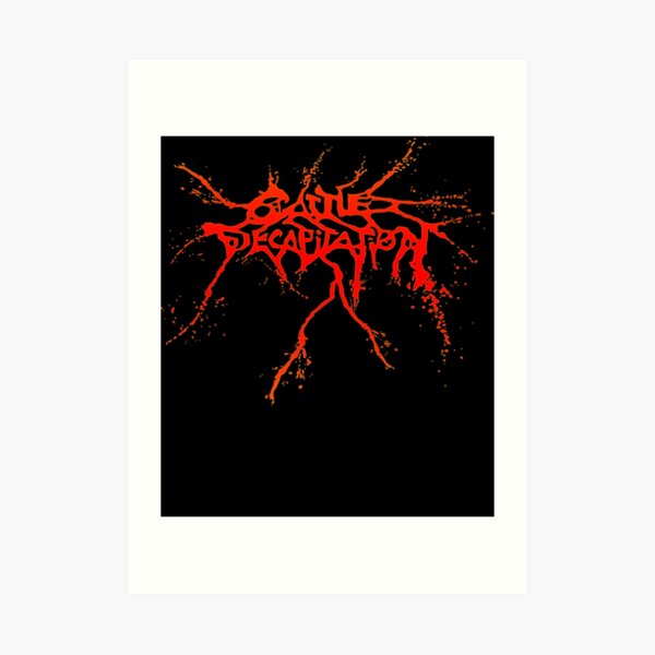 "Cattle Decapitation Logo Sticker" Art Print for Sale by juliettebo ...