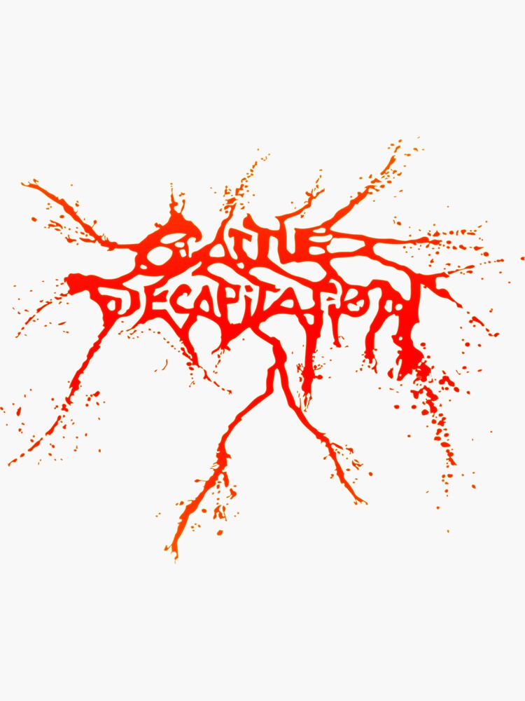 "Cattle Decapitation Logo Sticker" Sticker by juliettebo | Redbubble