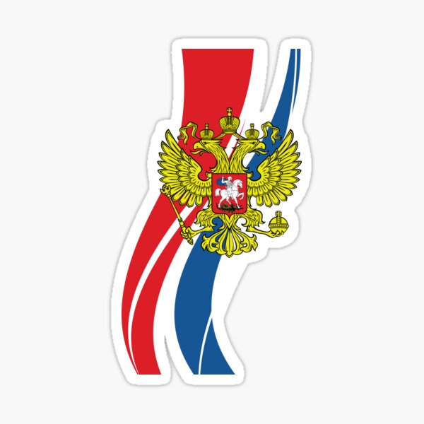 "russia " Sticker for Sale by alldayallnighta | Redbubble
