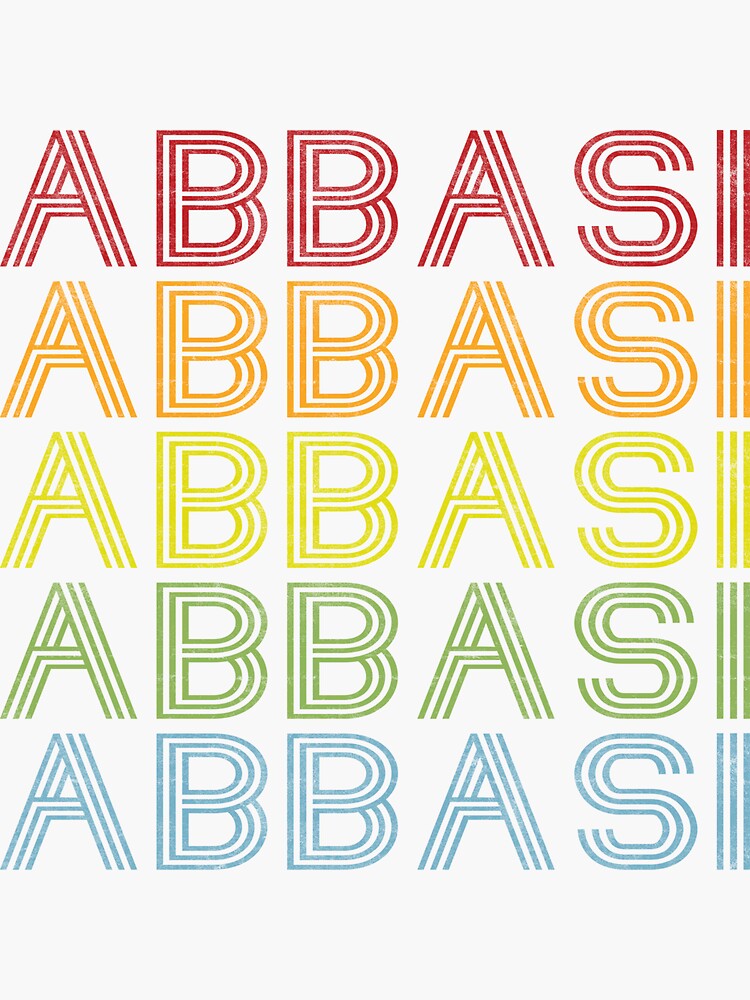 Abbasi Name Logo Abbas Name Abbas Blood Runs Through My Veins T Shirt