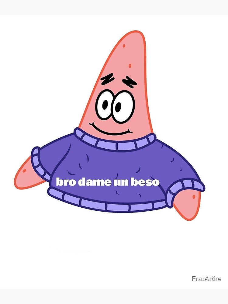 "Patrick Star Sweater" Poster for Sale by FratAttire | Redbubble