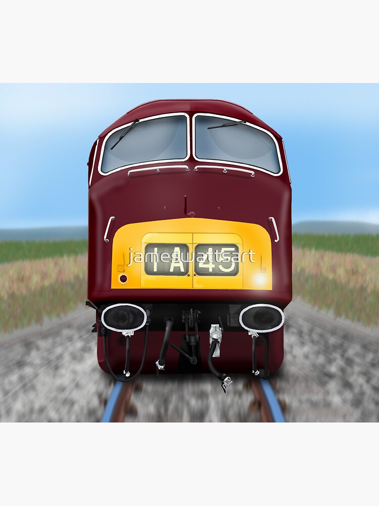 "Class 42 "Warship" Western Region at Speed" Sticker for Sale by ...