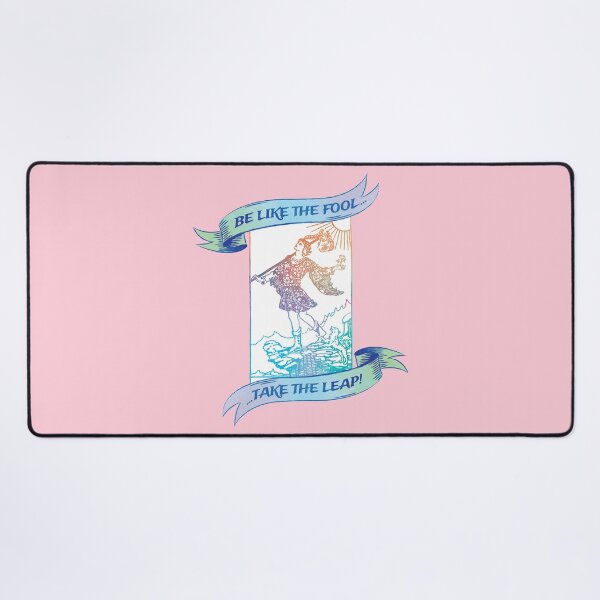 "The Fool Light Pink Background - Be Like The Fool...Take The Leap ...