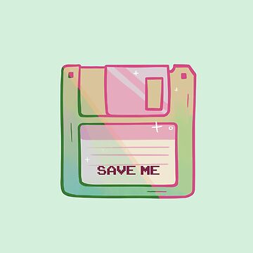 "Floppy Disk" Sticker for Sale by samscissorhart | Redbubble