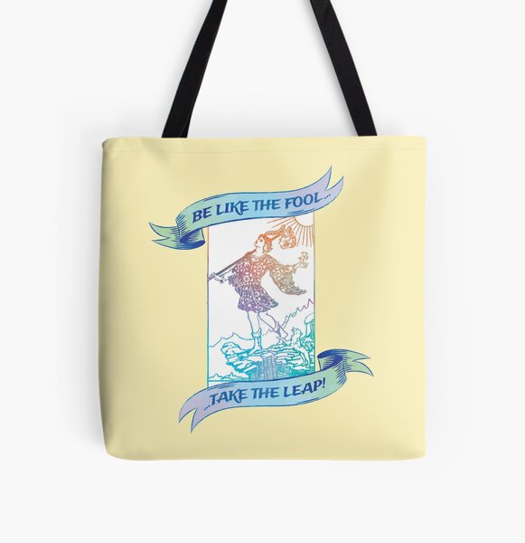 "The Fool Light Yellow Background - Be Like The Fool...Take The Leap ...