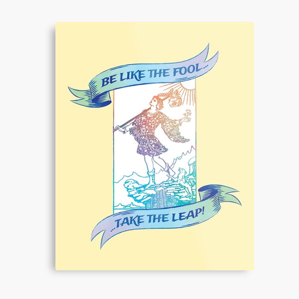 "The Fool Light Yellow Background - Be Like The Fool...Take The Leap ...