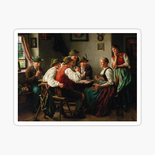 "emil rau-The Admirers " Sticker by pastarts | Redbubble