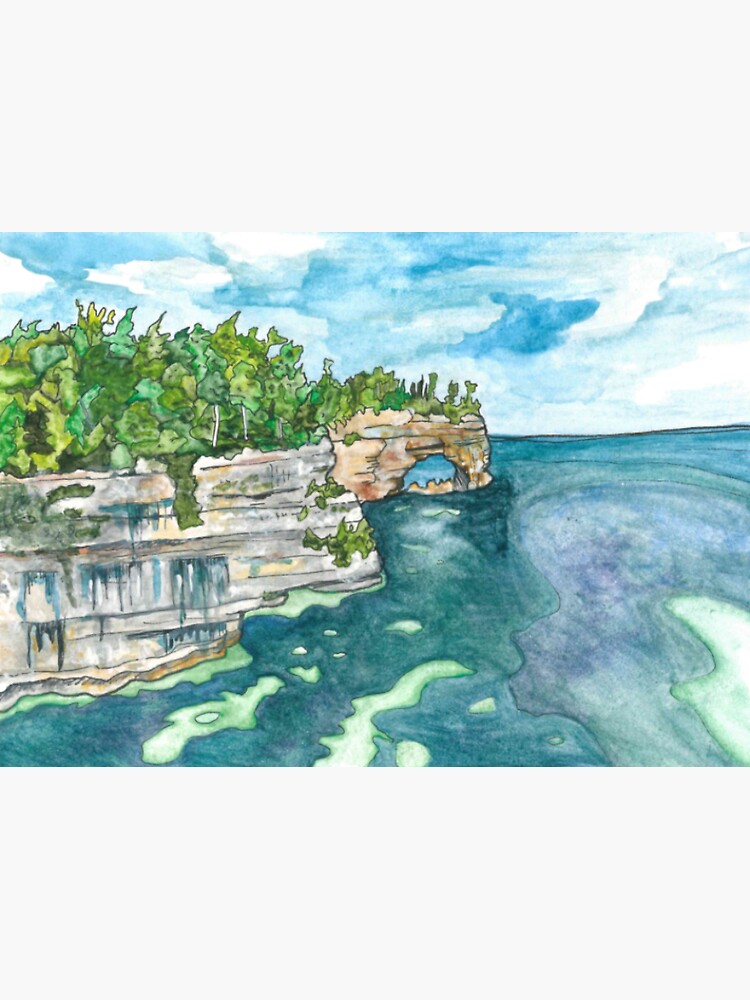 "Pictured Rocks" Sticker by antheamm | Redbubble