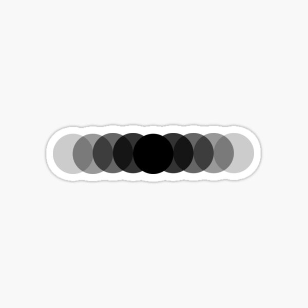 "Fading Circles - Black" Sticker for Sale by etdigitalhub | Redbubble