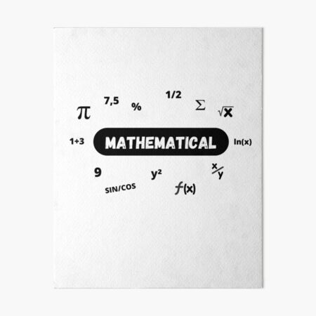 Lámina rígida «matemática: idea de regalo divertida, linda y genial ...