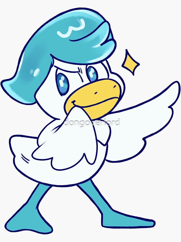 "Quaxly" Sticker by dongoverlord | Redbubble