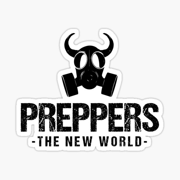 "PREPPERS THE NEW WORLD - Survivalist Logo" Sticker for Sale by ...