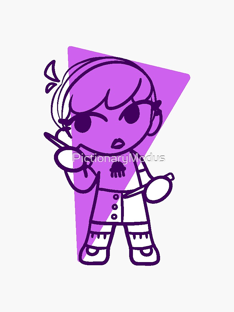 "Rose Lalonde Geometric Triangle Chibi" Sticker by PictionaryModus ...