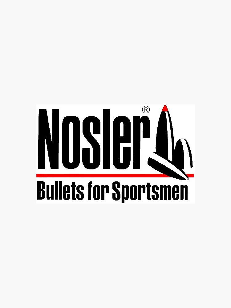 "Nosler" Sticker for Sale by cjsmitty128 | Redbubble