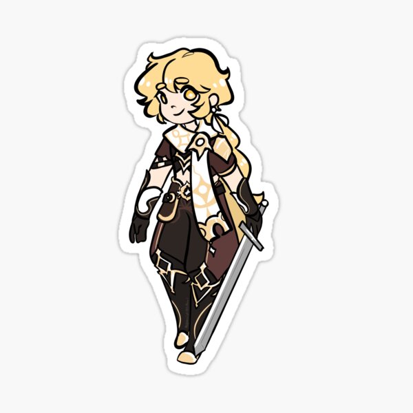 "Aether- Genshin Impact- Sticker" Sticker by PepperTheMint | Redbubble