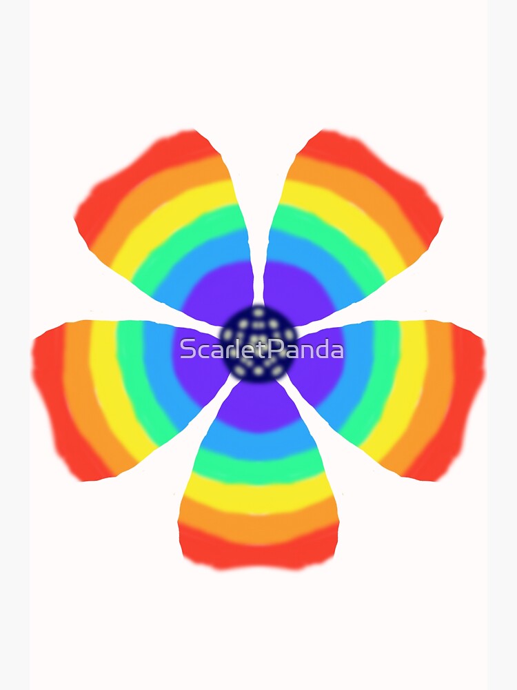"Rainbow Flower" Sticker by ScarletPanda | Redbubble