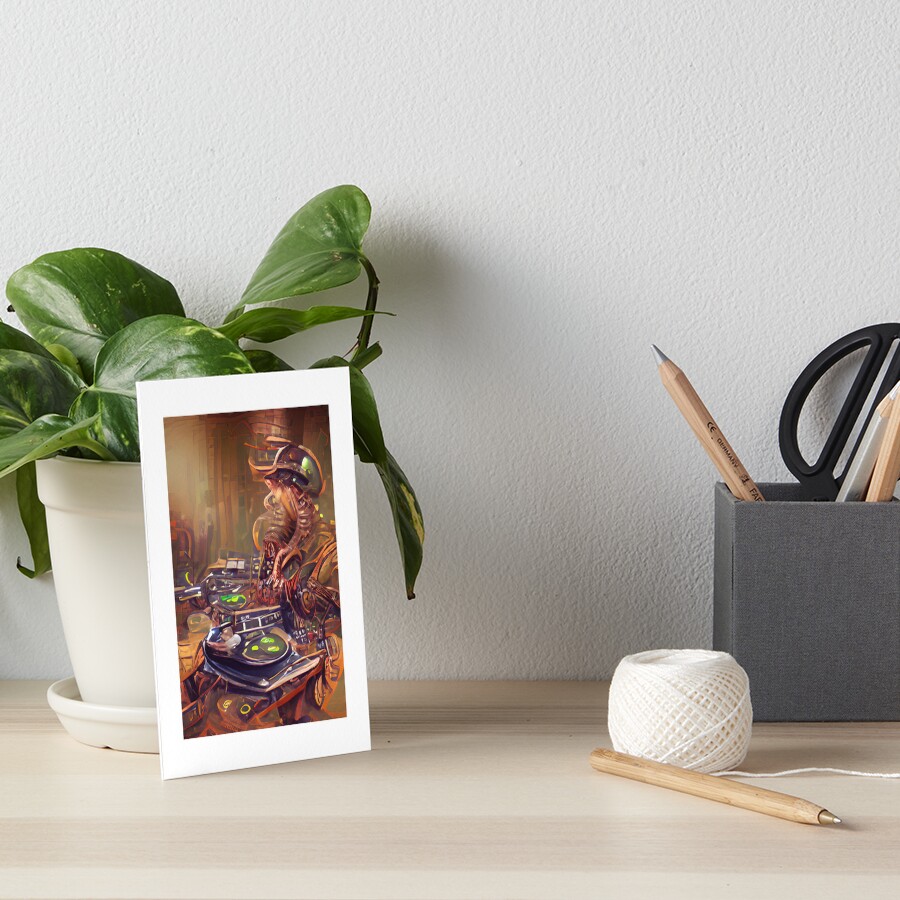 "Trippy Psychedelic Surreal Alien DJ Turntables Decks Art - Generative ...