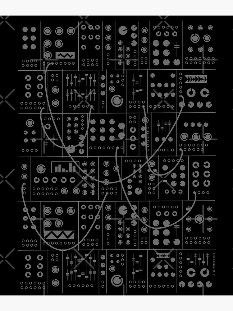 "Modular synthesizer eurorack synth" Poster for Sale by mewzeek-T ...