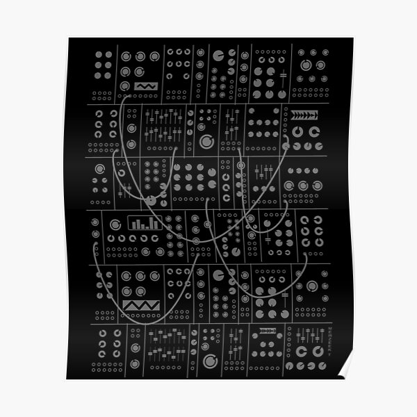 "Modular synthesizer eurorack synth" Poster for Sale by mewzeek-T ...
