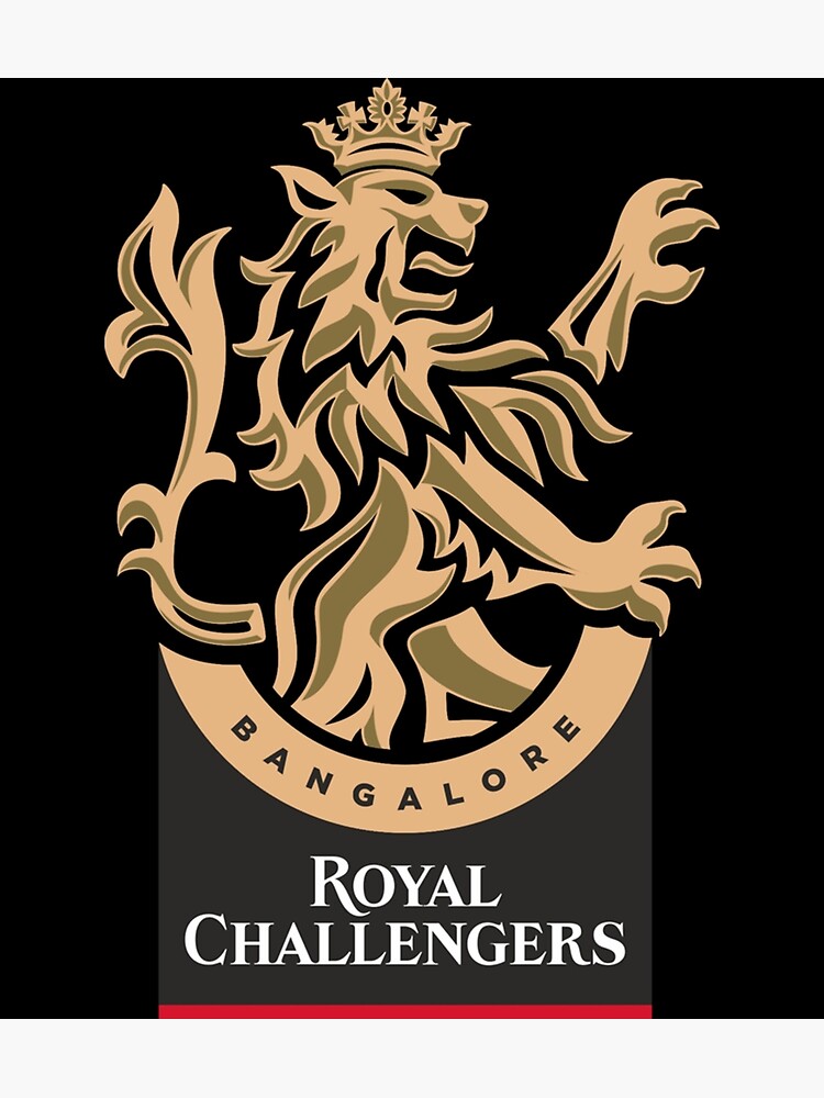 "Rcb Royal Challengers Bangalore Sticker" Poster for Sale by gretaboone ...