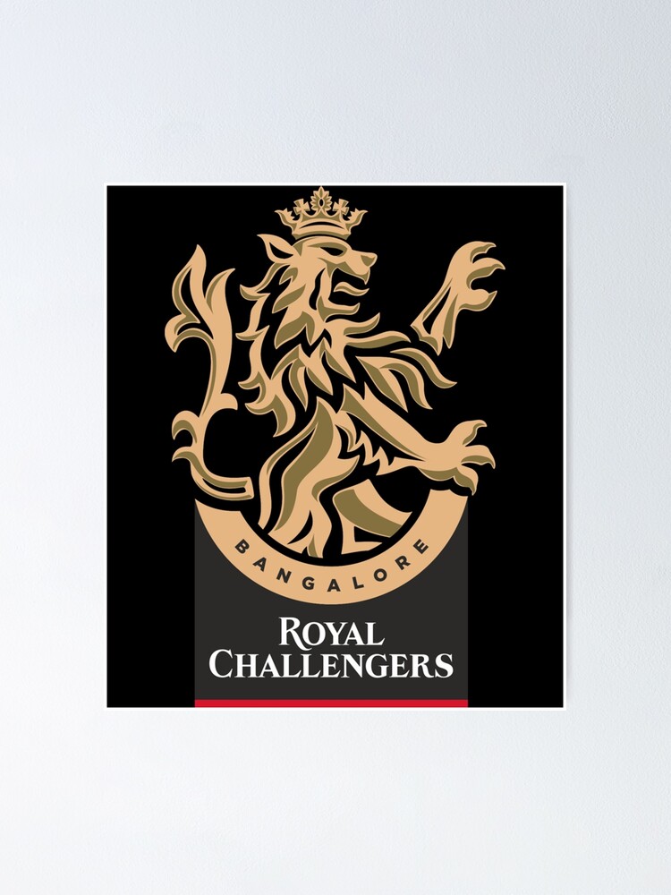 "Rcb Royal Challengers Bangalore Sticker" Poster for Sale by gretaboone ...