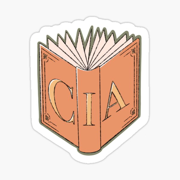"cia book" Sticker by Hannahbark-art | Redbubble