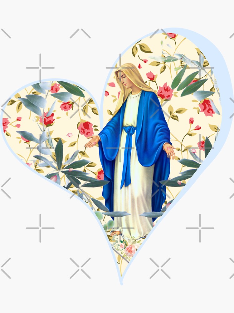 "Virgin Mary, Mother of God, Blessed Mary" Sticker for Sale by ADMG ...