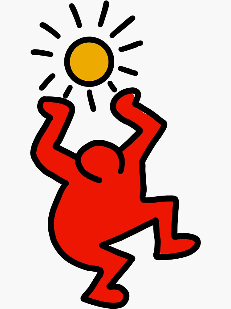 "dancing man" Sticker by pauline2074 | Redbubble