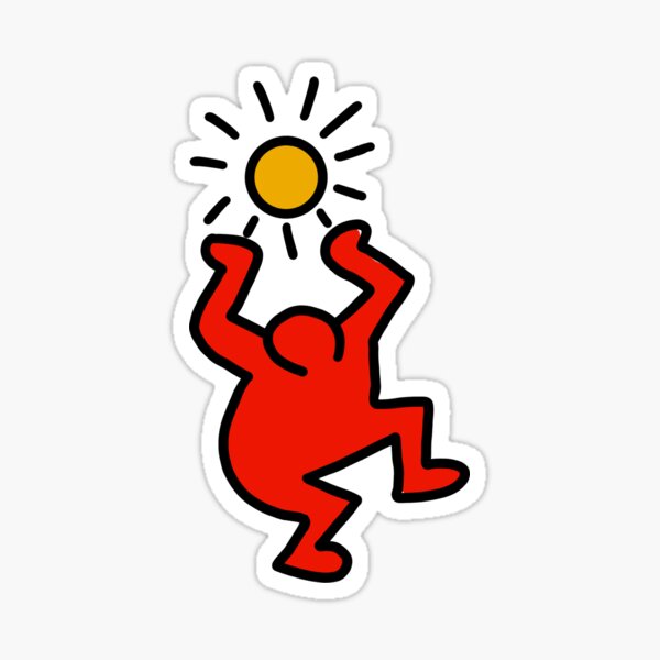 "dancing man" Sticker by pauline2074 | Redbubble