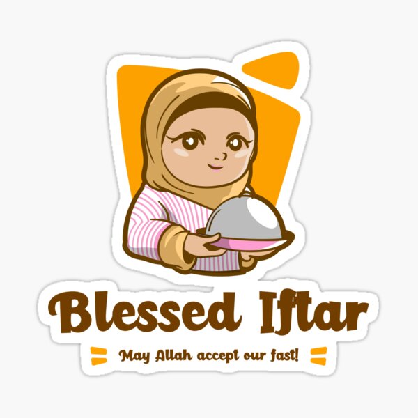 "RAMADAN - BLESSED IFTAR - BREAKING FAST" Sticker by MuslimHomeMedia ...